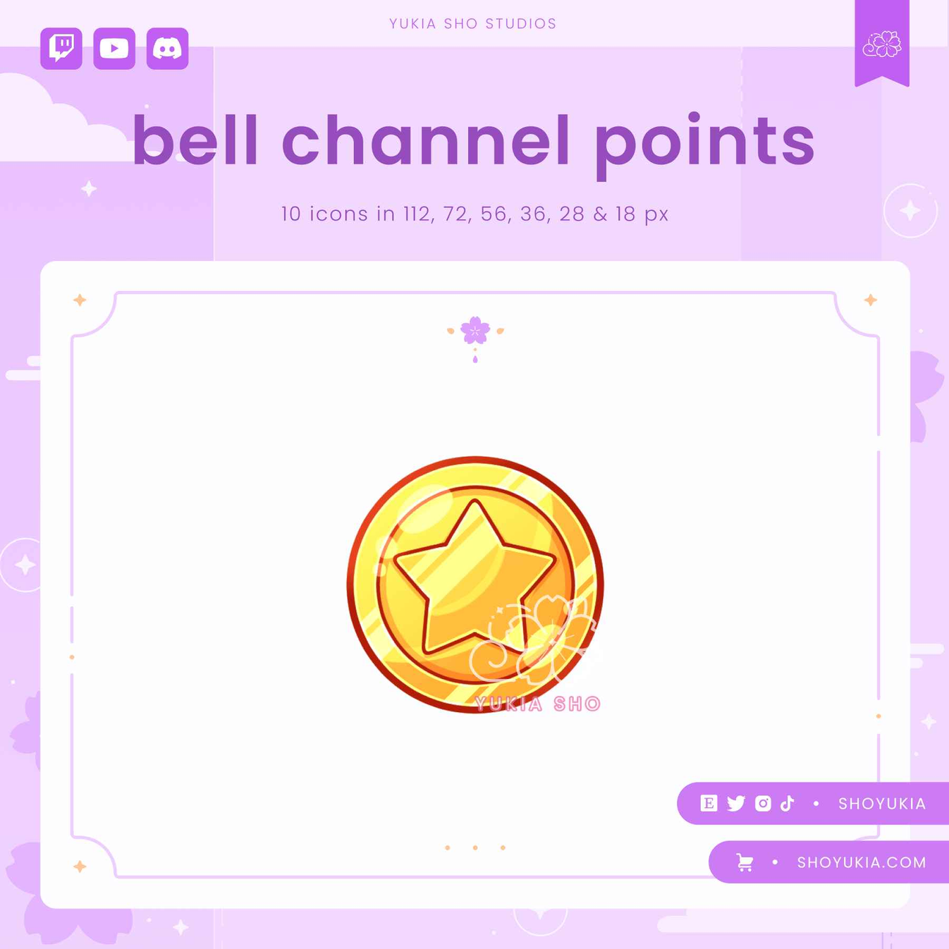 Twitch Channel Points Icons – Unique Designs for Streamers – Yukia Sho ...