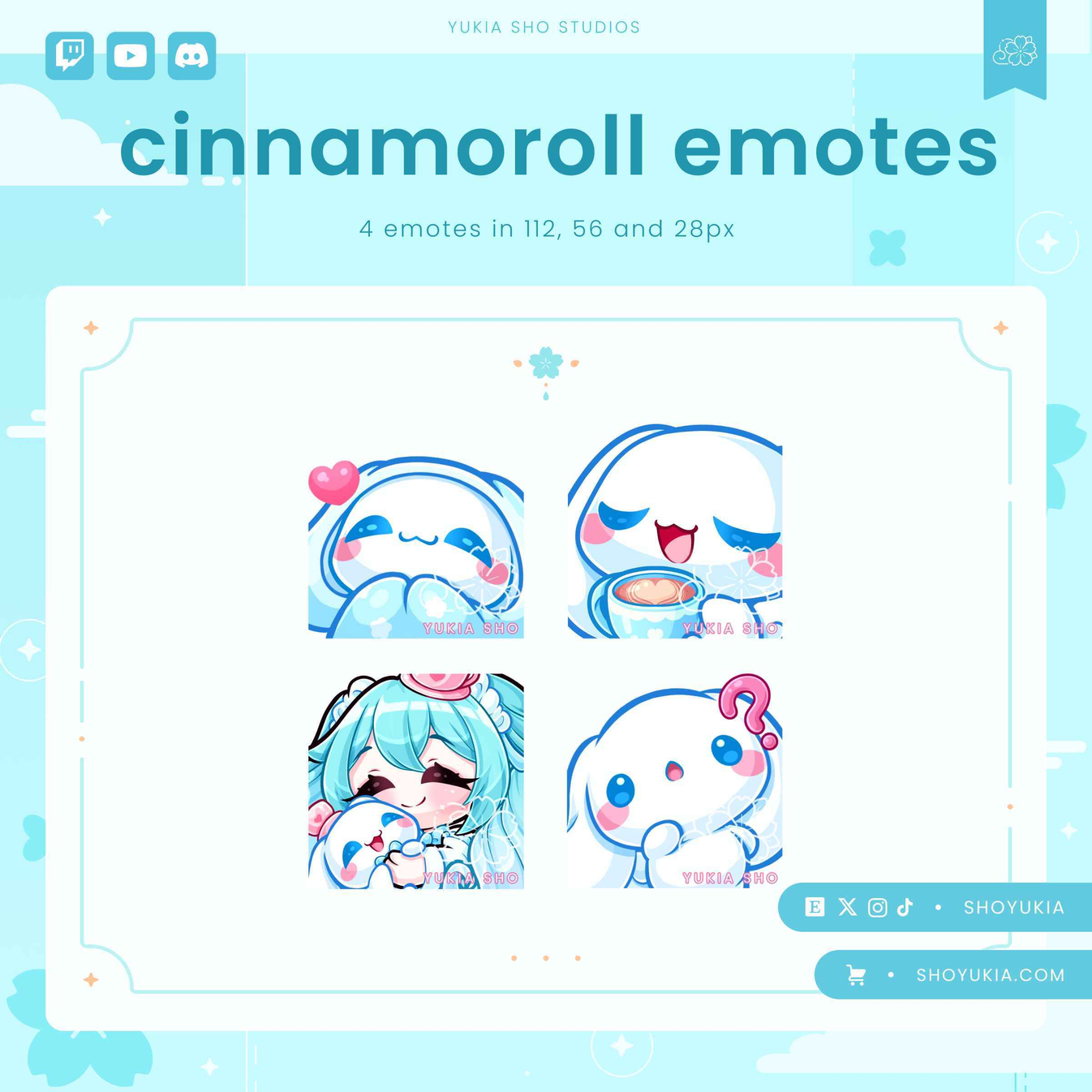 Premade Twitch, YouTube & Discord Emotes | High-Quality Emote Pack ...
