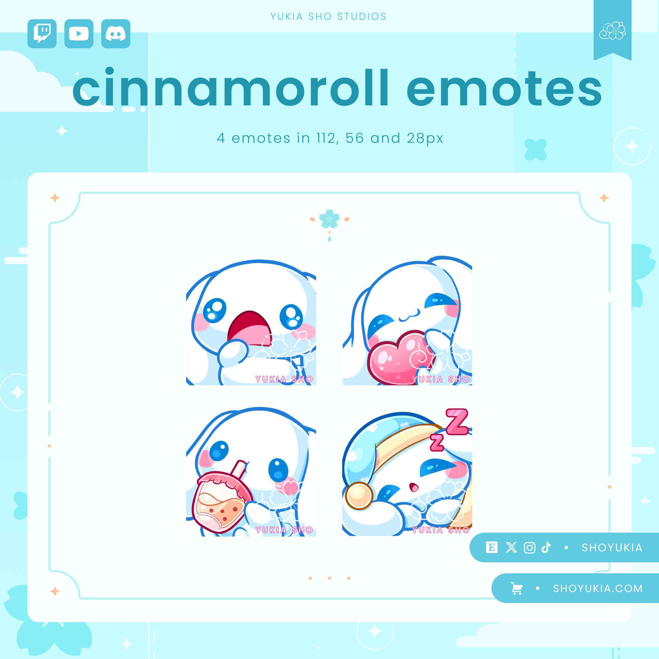 Premade Twitch, YouTube & Discord Emotes | High-Quality Emote Pack ...