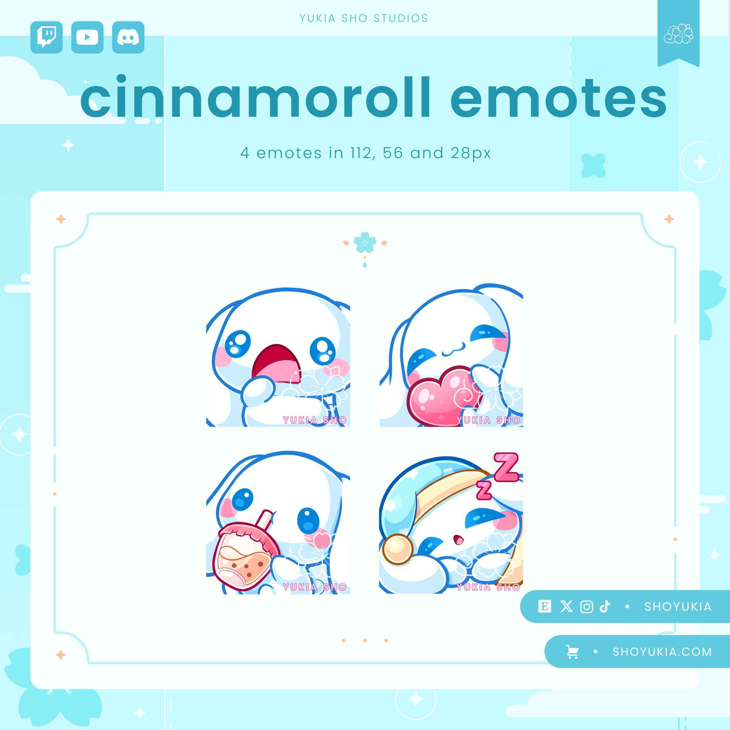 Premade Twitch, YouTube & Discord Emotes | High-Quality Emote Pack ...