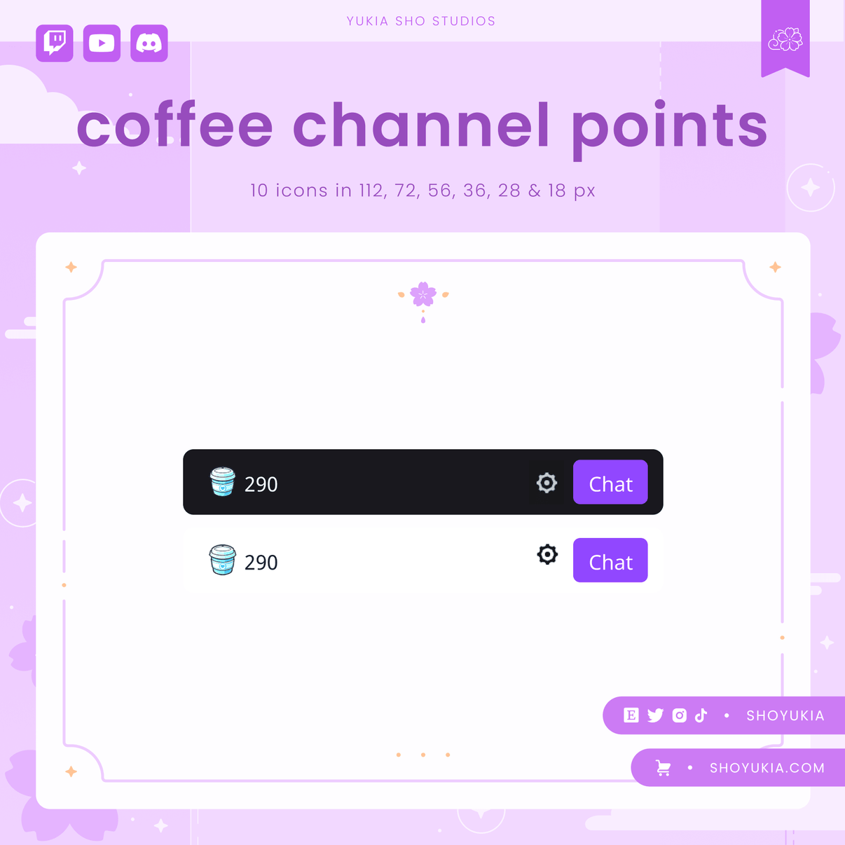 Twitch Channel Points Icons – Unique Designs for Streamers – Yukia Sho ...