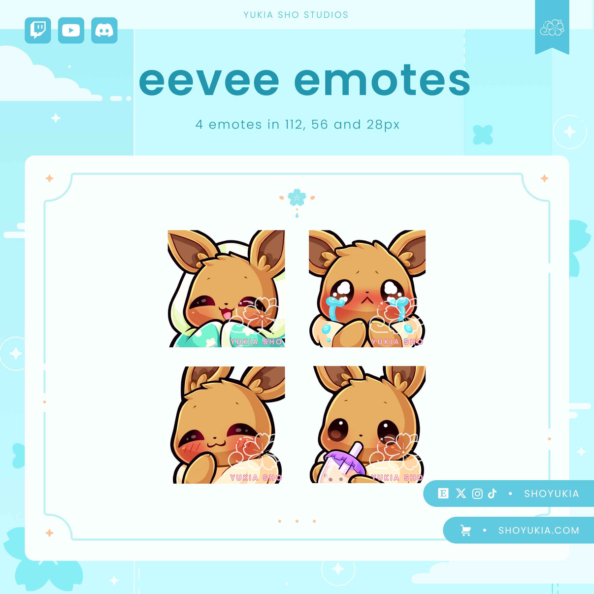 Premade Twitch, YouTube & Discord Emotes | High-Quality Emote Pack ...