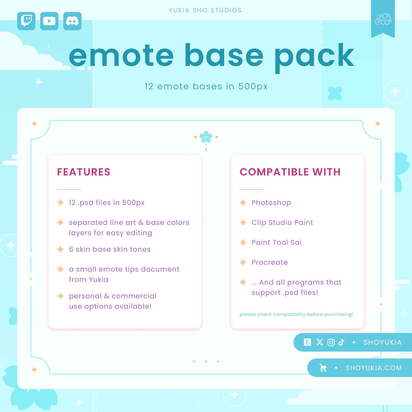Premade Twitch, YouTube & Discord DIY Emote Bases | High-Quality ...