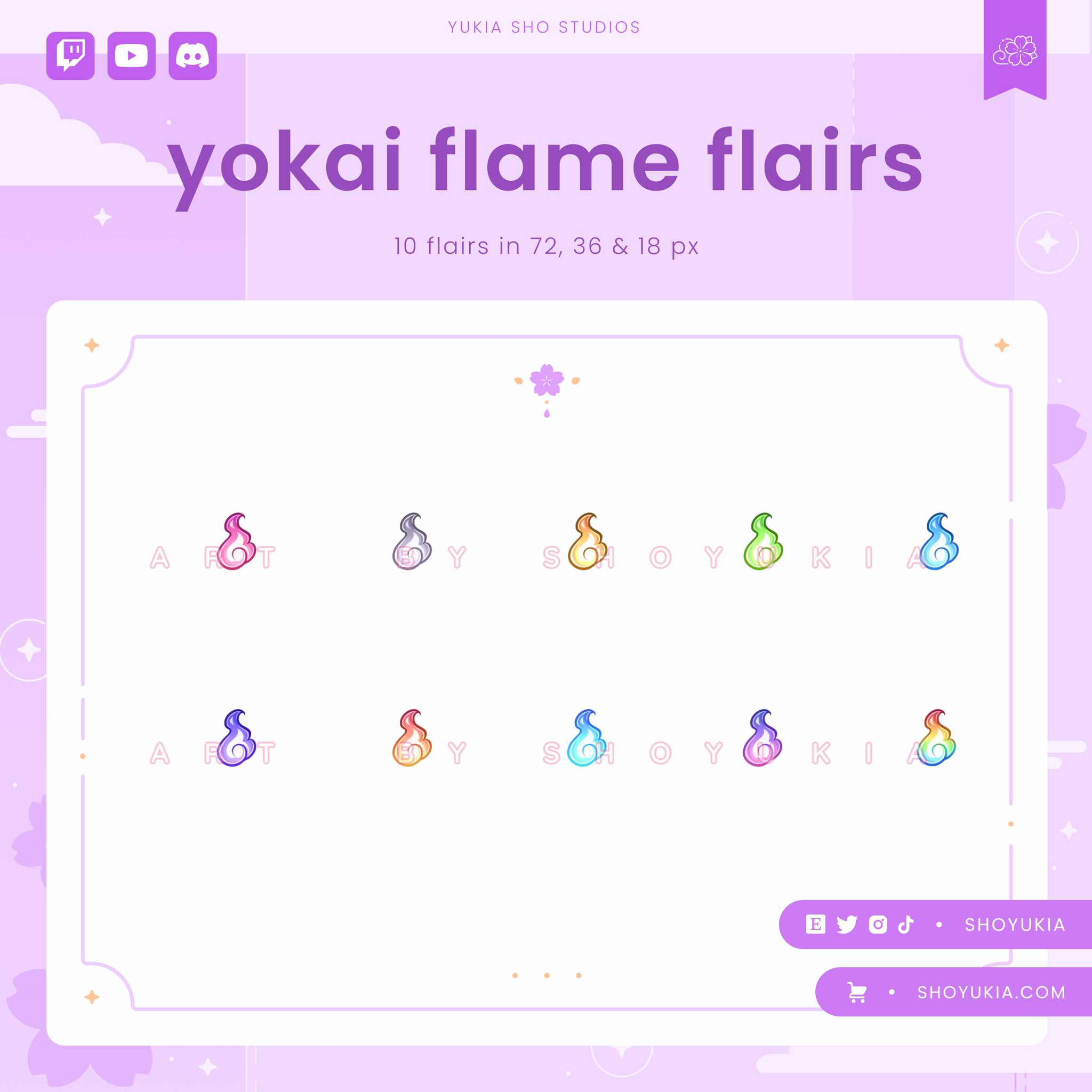 Twitch Sub Badge Flairs | Unique & High-Quality Designs – Yukia Sho ...