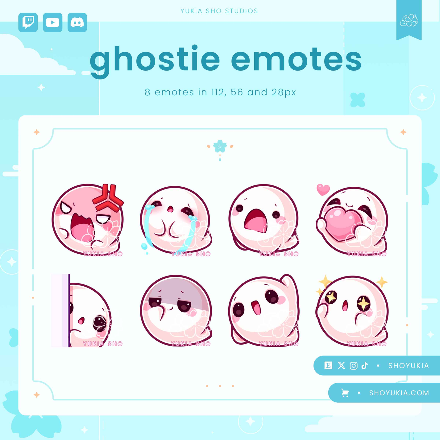 Premade Twitch, YouTube & Discord Emotes | High-Quality Emote Pack ...