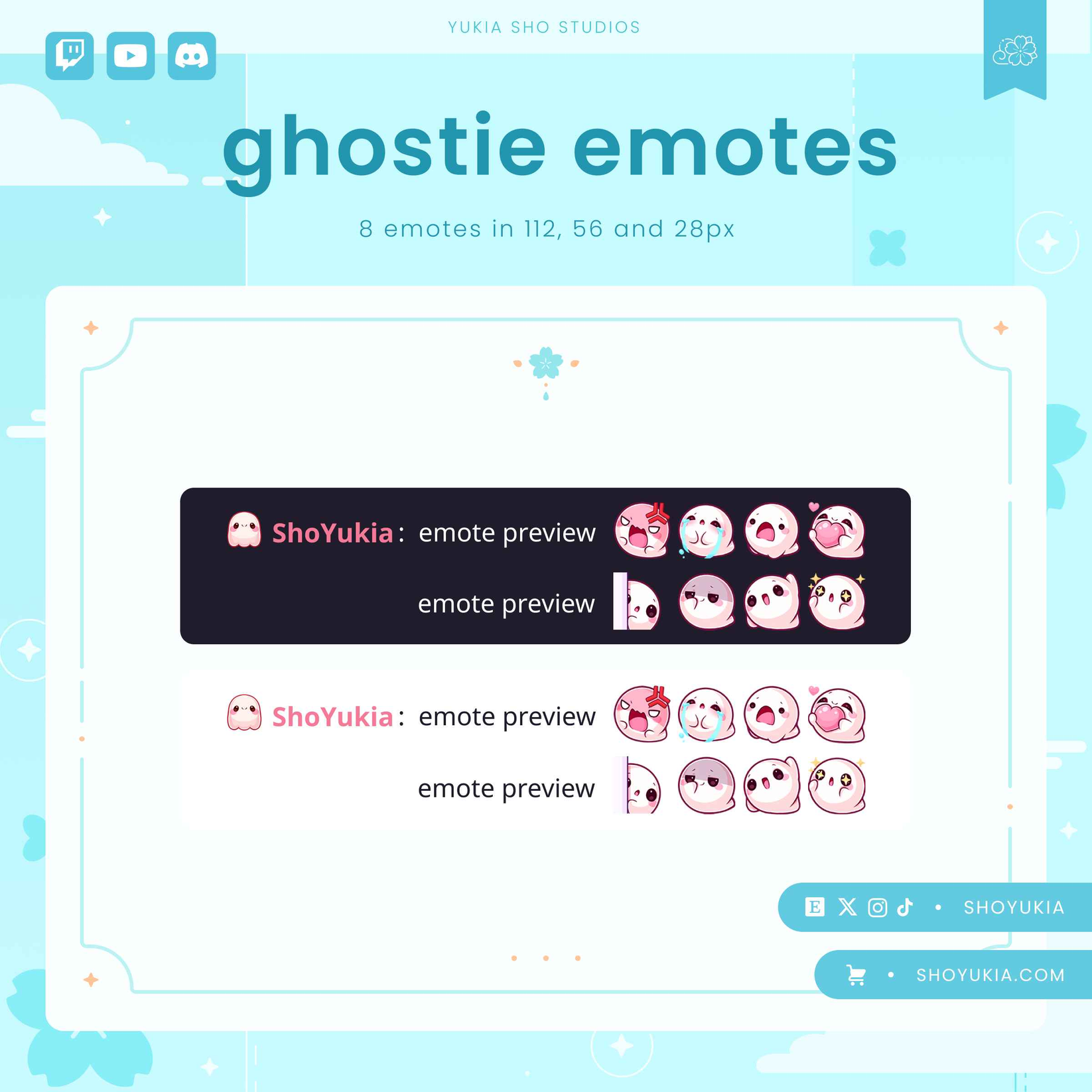 Premade Twitch, YouTube & Discord Emotes | High-Quality Emote Pack ...