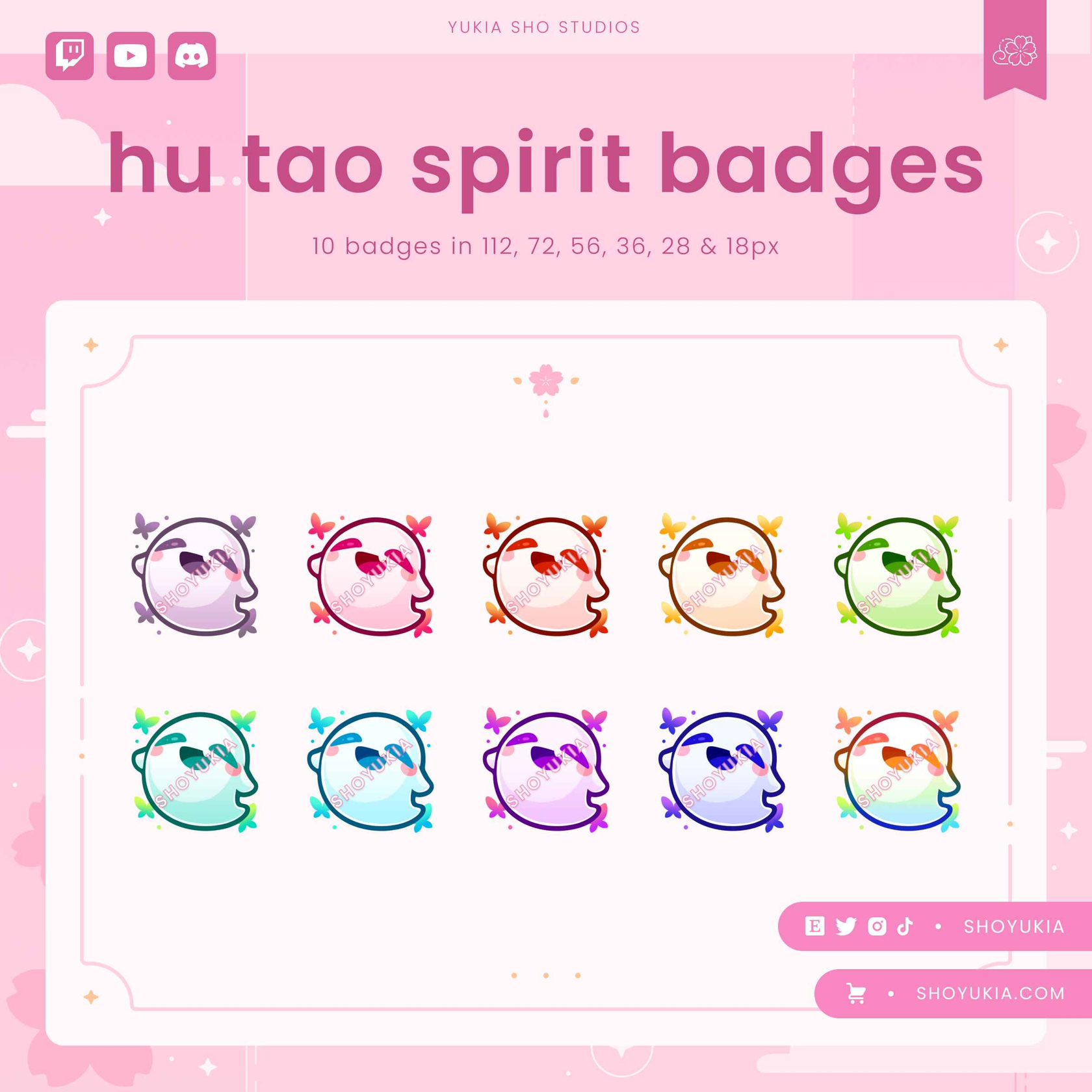 Sub Badges for Twitch & Discord | High-Quality Designs – Yukia Sho ...