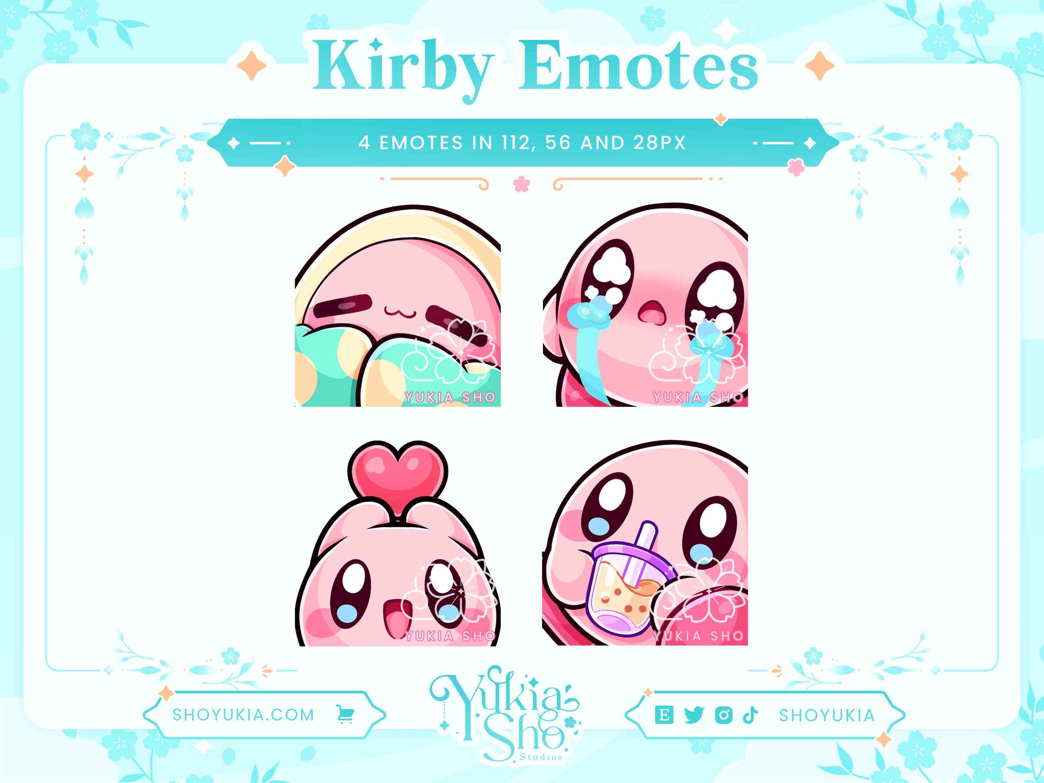 Kirby Emotes – Yukia Sho Studios Ltd.