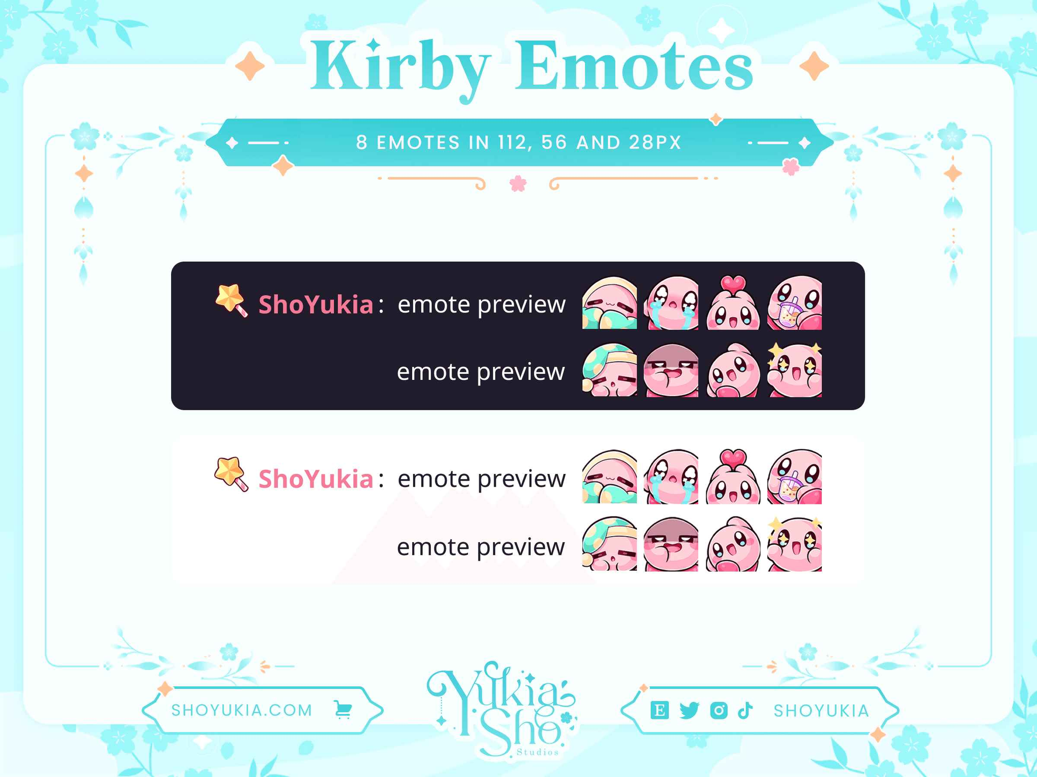 Kirby Emotes – Yukia Sho Studios Ltd.