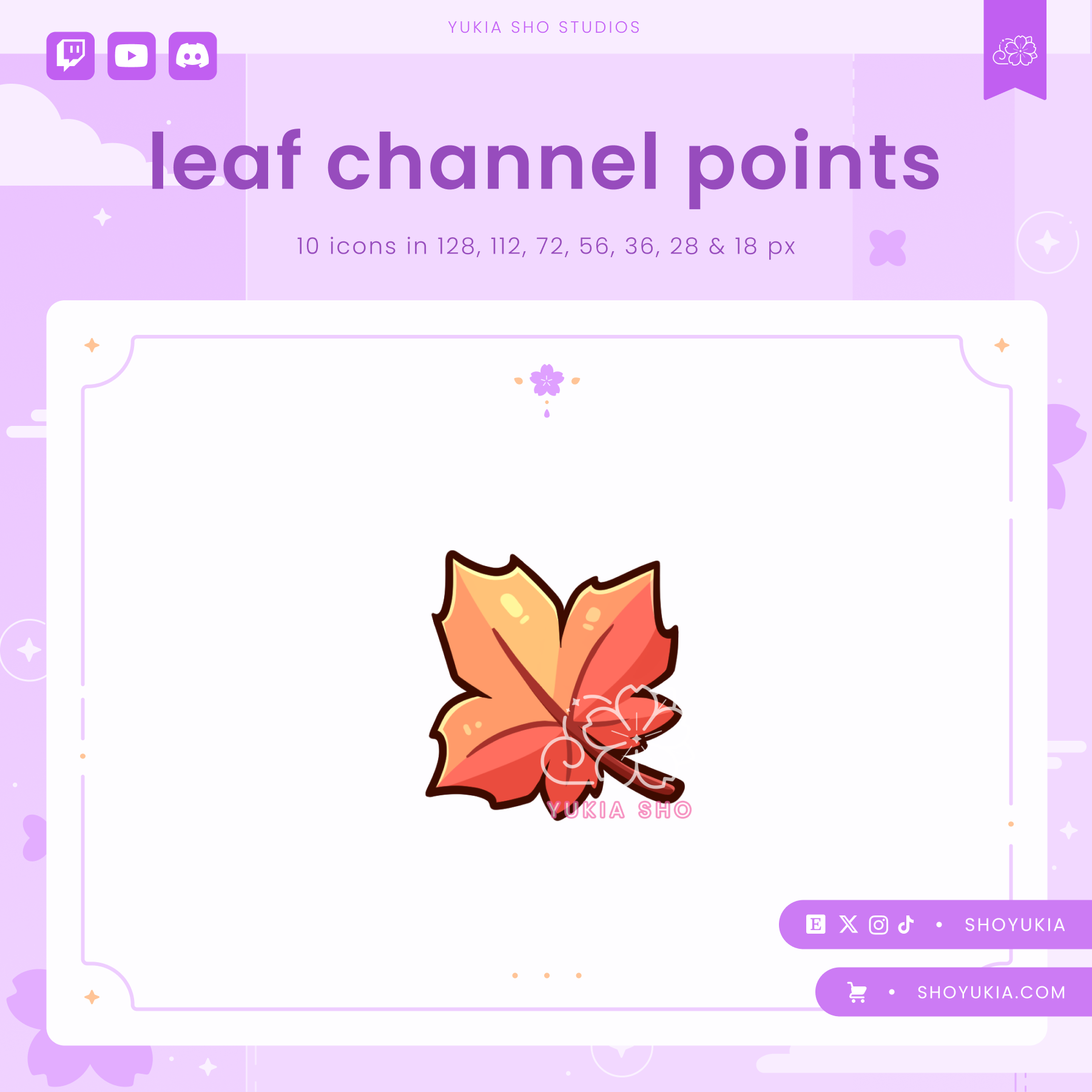 Twitch Channel Points Icons – Unique Designs for Streamers – Yukia Sho ...