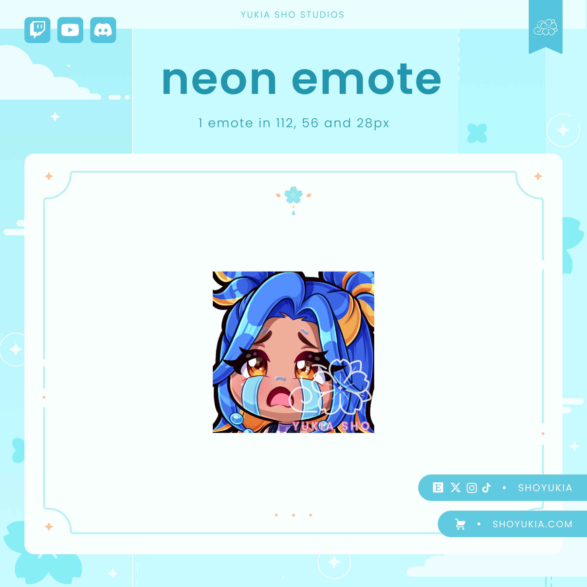 Premade Twitch, YouTube & Discord Emotes | High-Quality Emote Pack ...