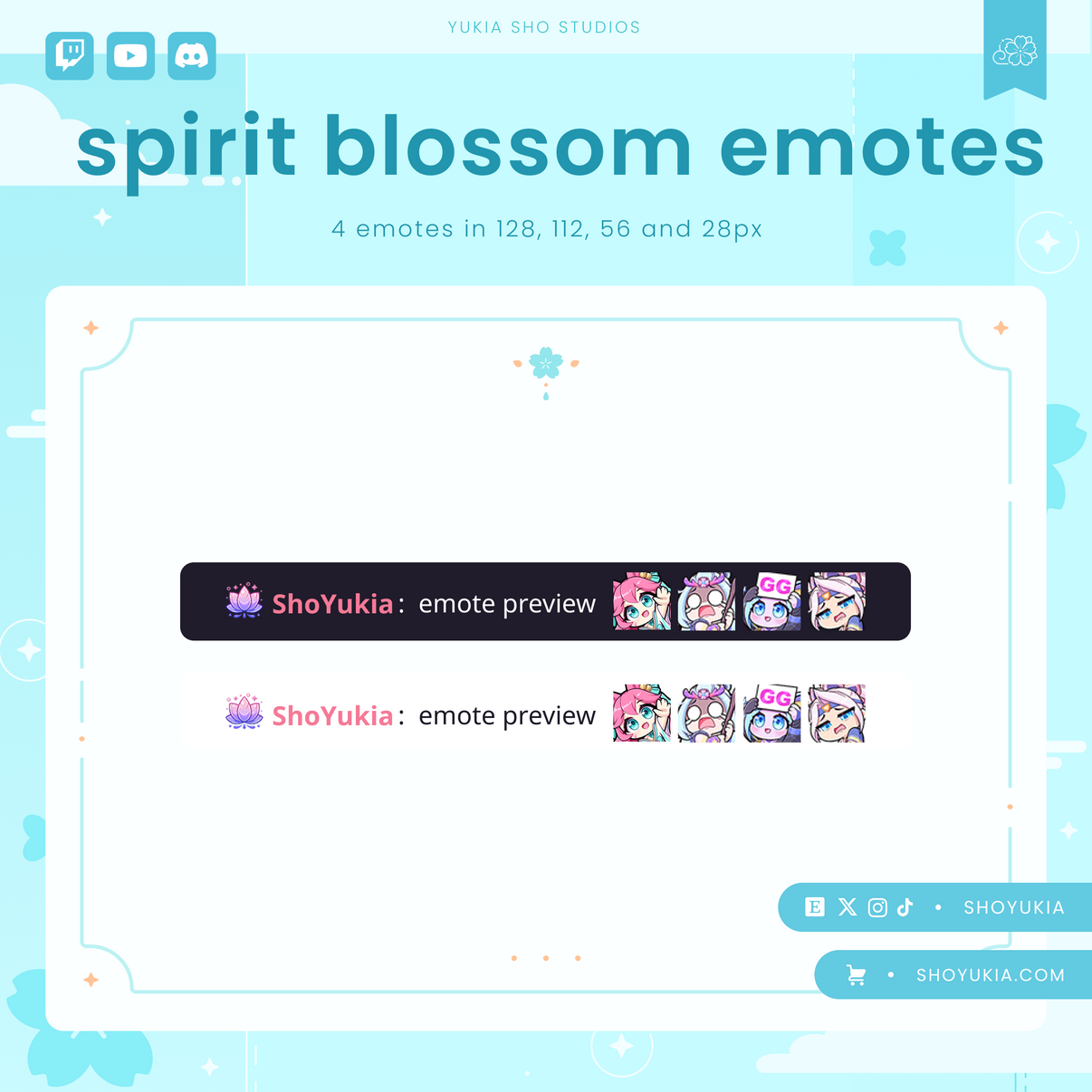 Premade Twitch, YouTube & Discord Emotes | High-Quality Emote Pack ...