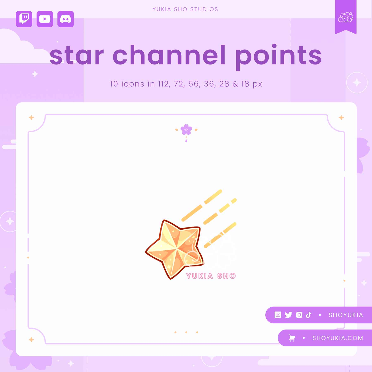 Twitch Channel Points Icons – Unique Designs for Streamers – Yukia Sho ...