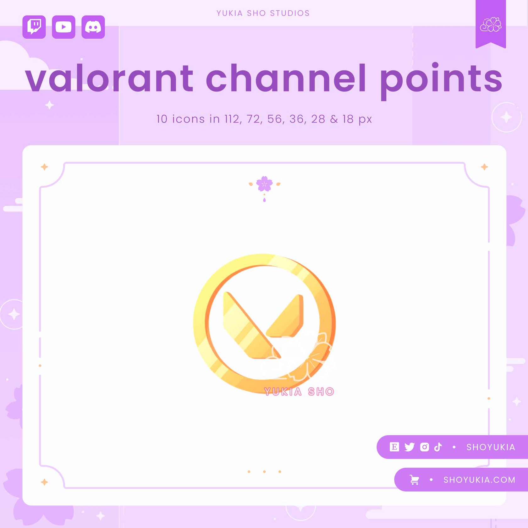 Twitch Channel Points Icons – Unique Designs for Streamers – Yukia Sho ...