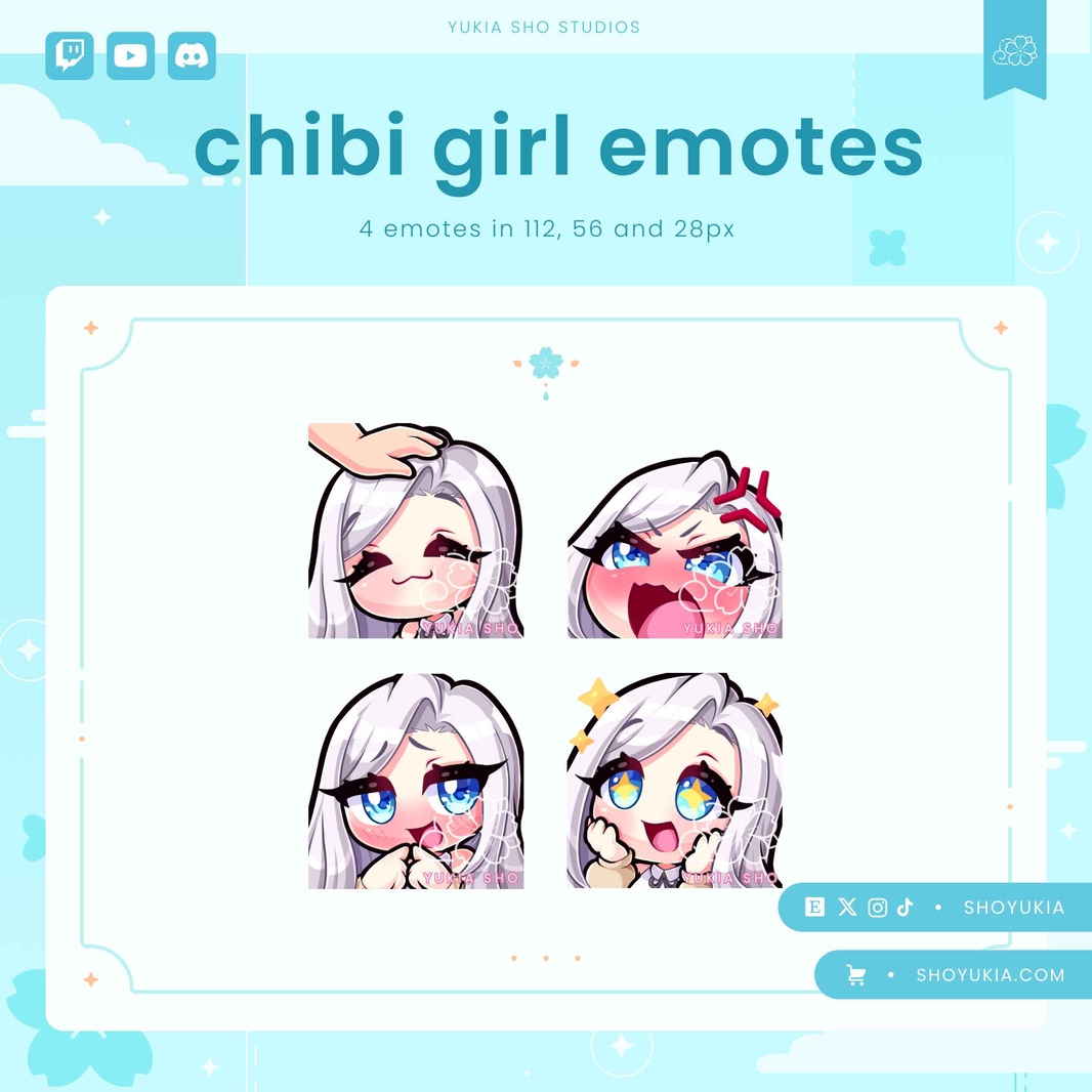 premade chibi emotes – Yukia Sho Studios Ltd.