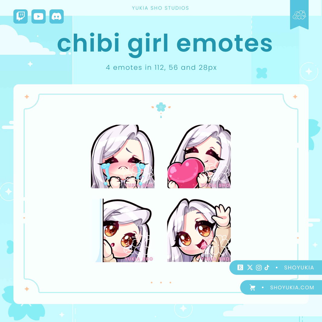 premade chibi emotes – Yukia Sho Studios Ltd.