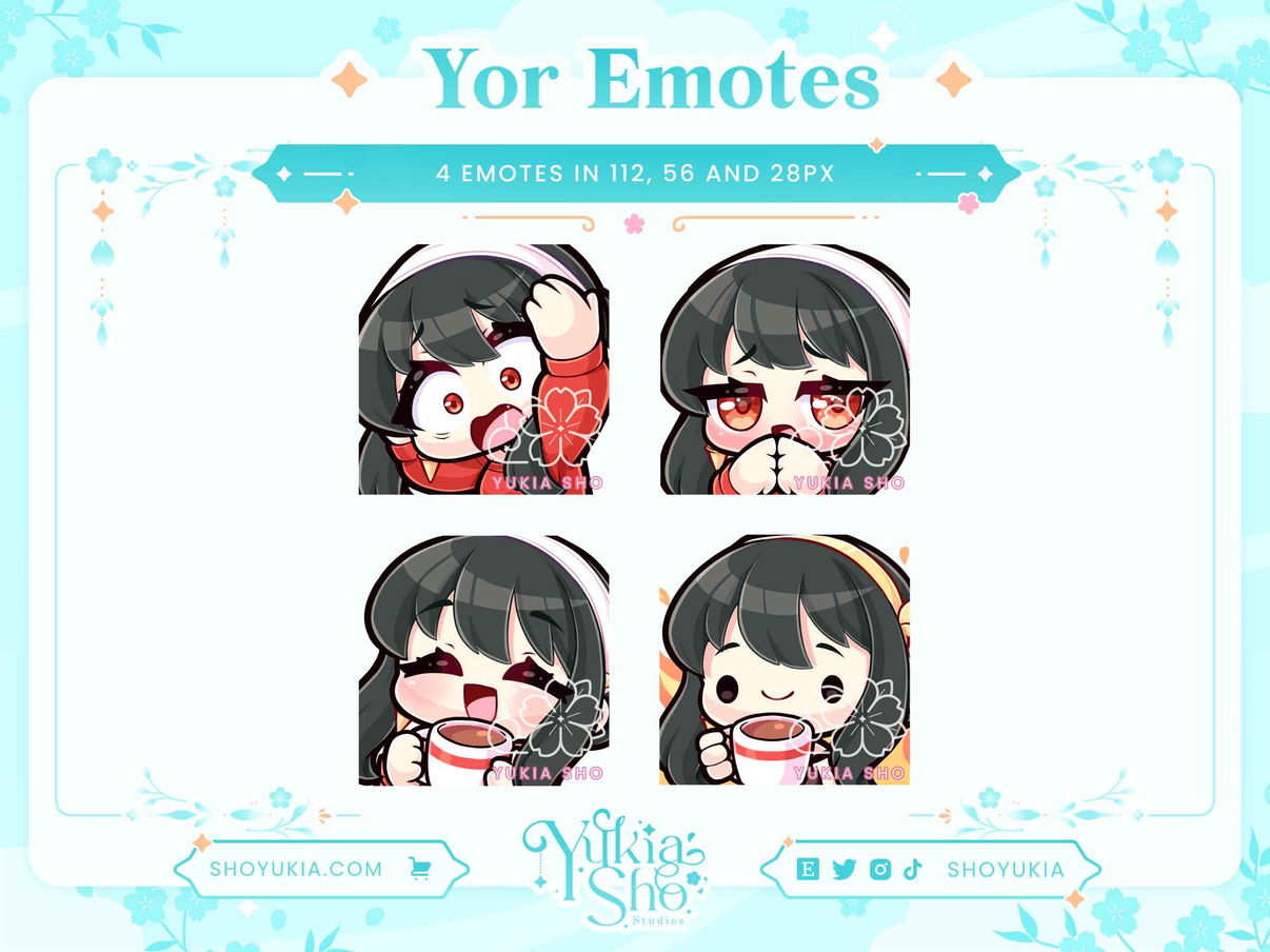 Premade Twitch, YouTube & Discord Emotes | High-Quality Emote Pack ...