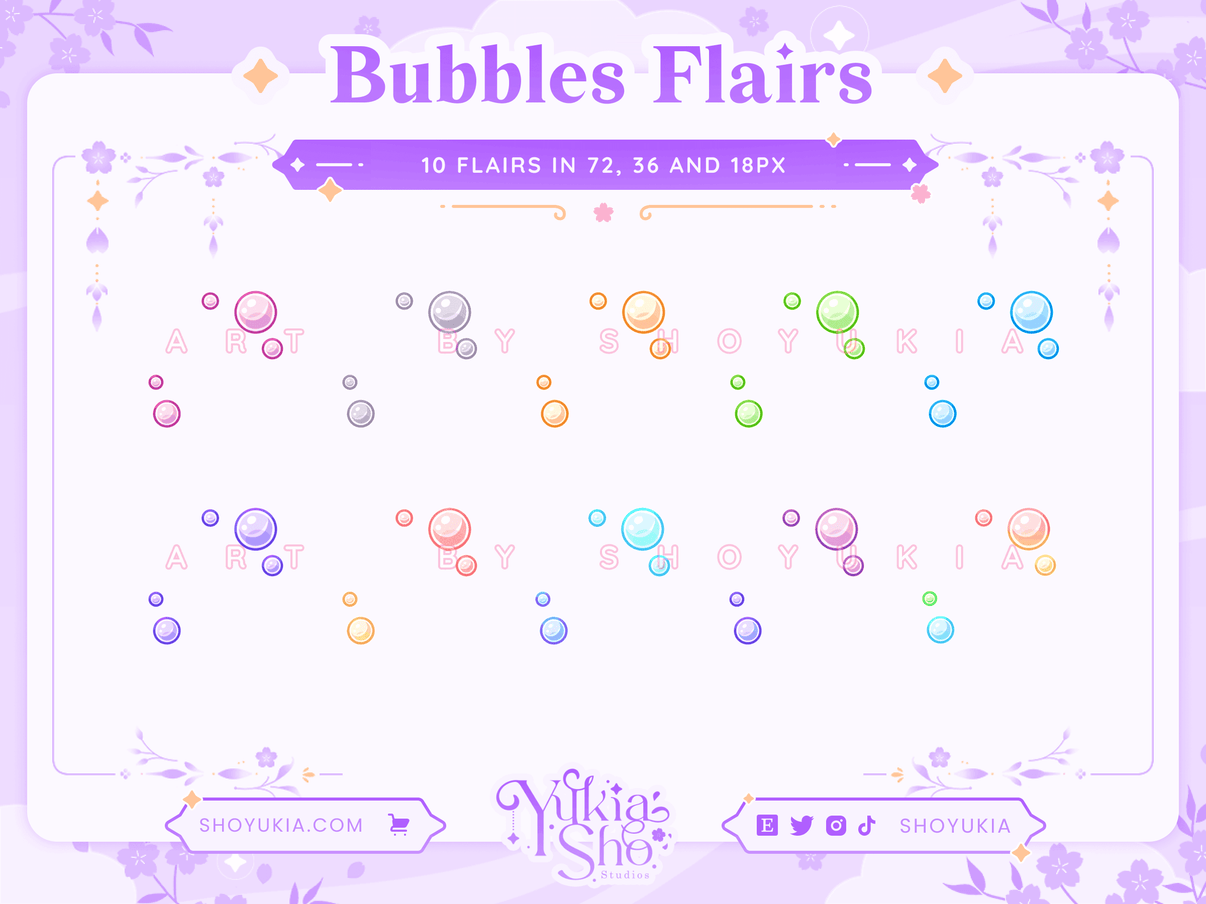 Bubbles Twitch Badge Flair – Yukia Sho Studios Ltd.