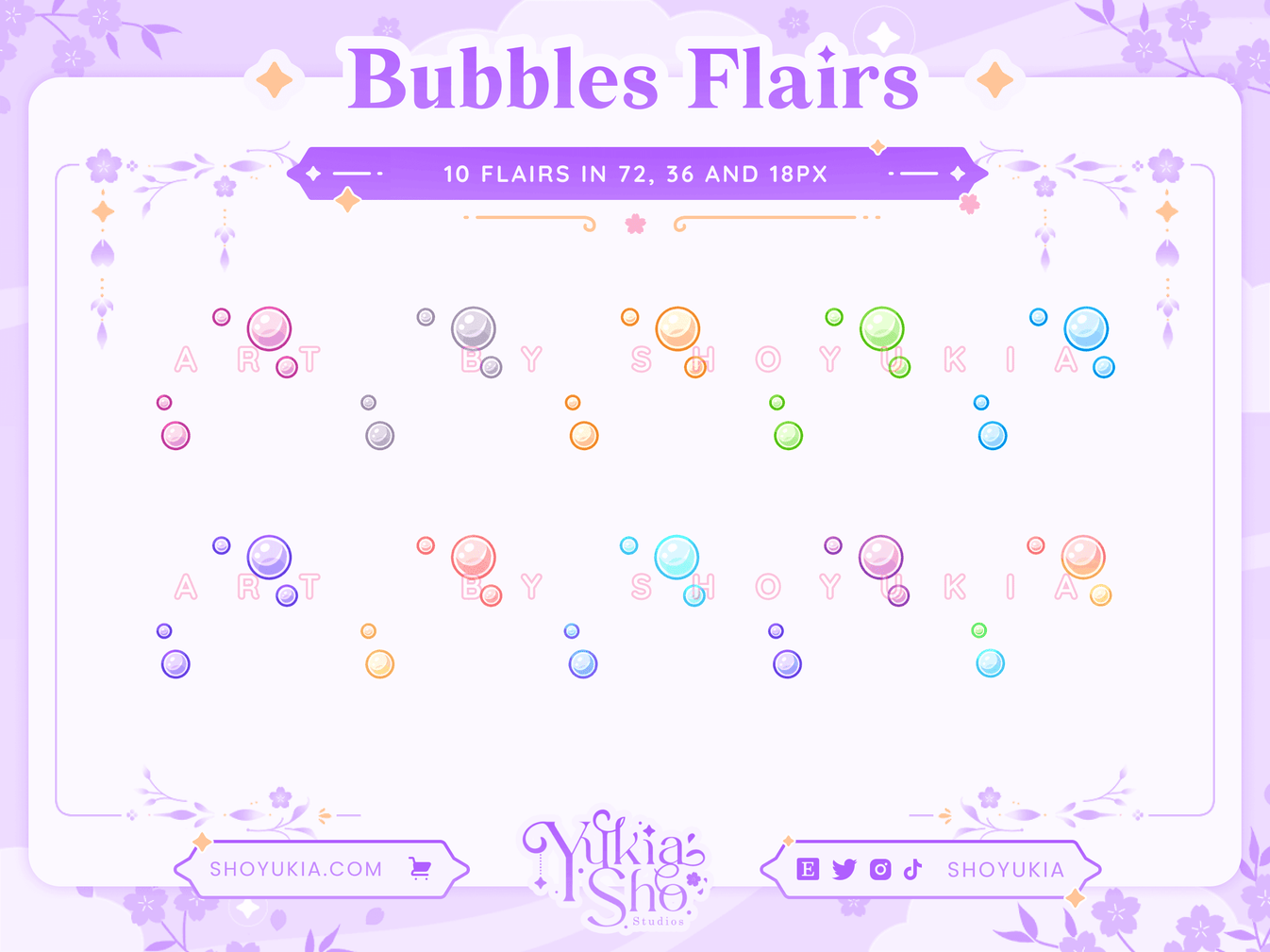 Bubbles Twitch Badge Flair – Yukia Sho Studios Ltd.