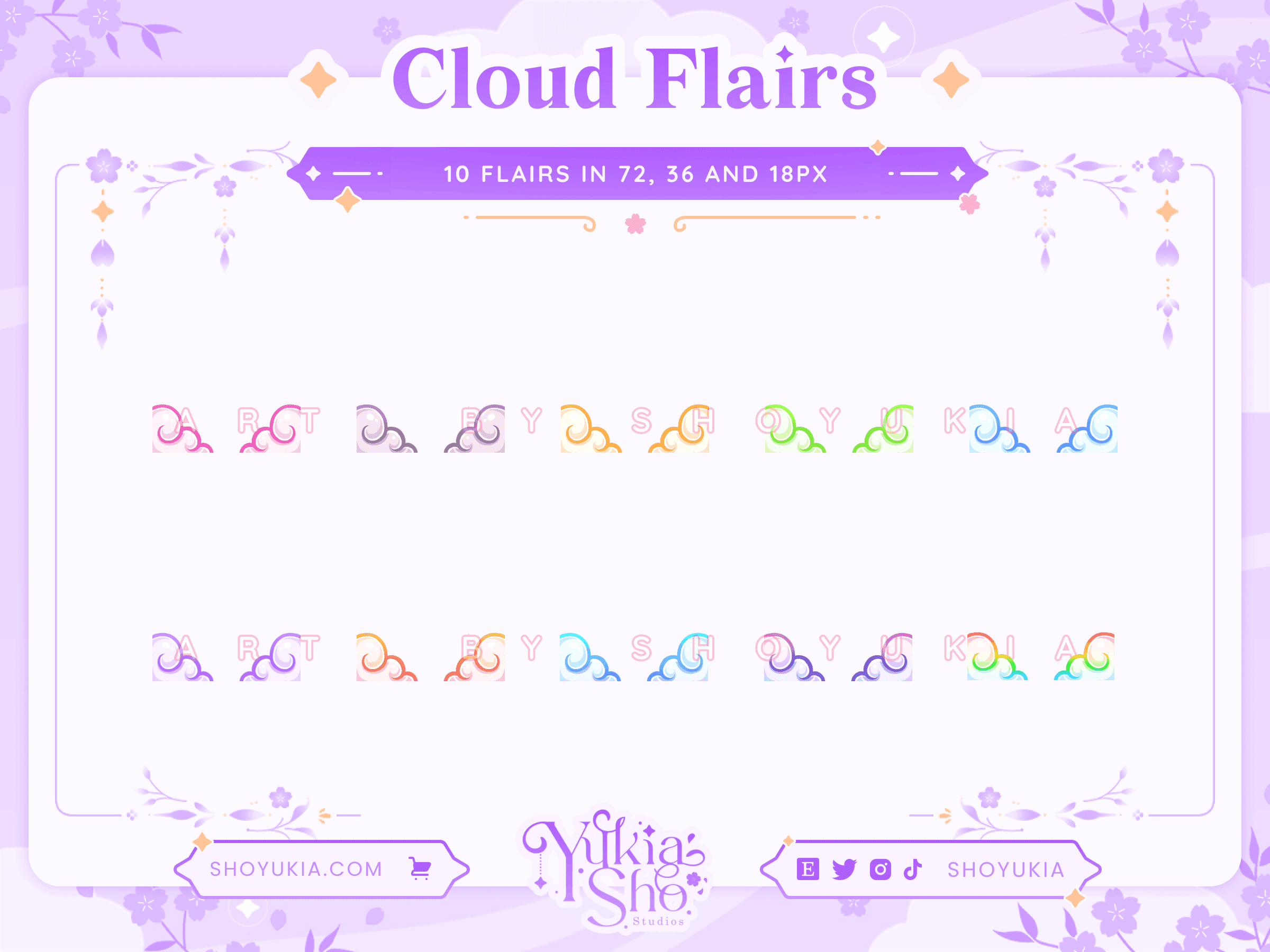 Cloud Twitch Badge Flair – Yukia Sho Studios Ltd.
