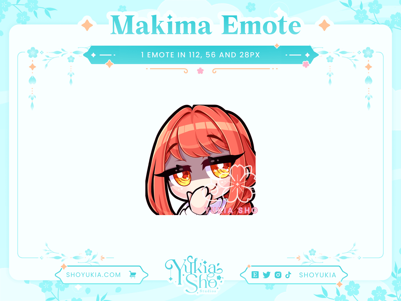 CSM Makima Twitch Emotes – Yukia Sho Studios Ltd.