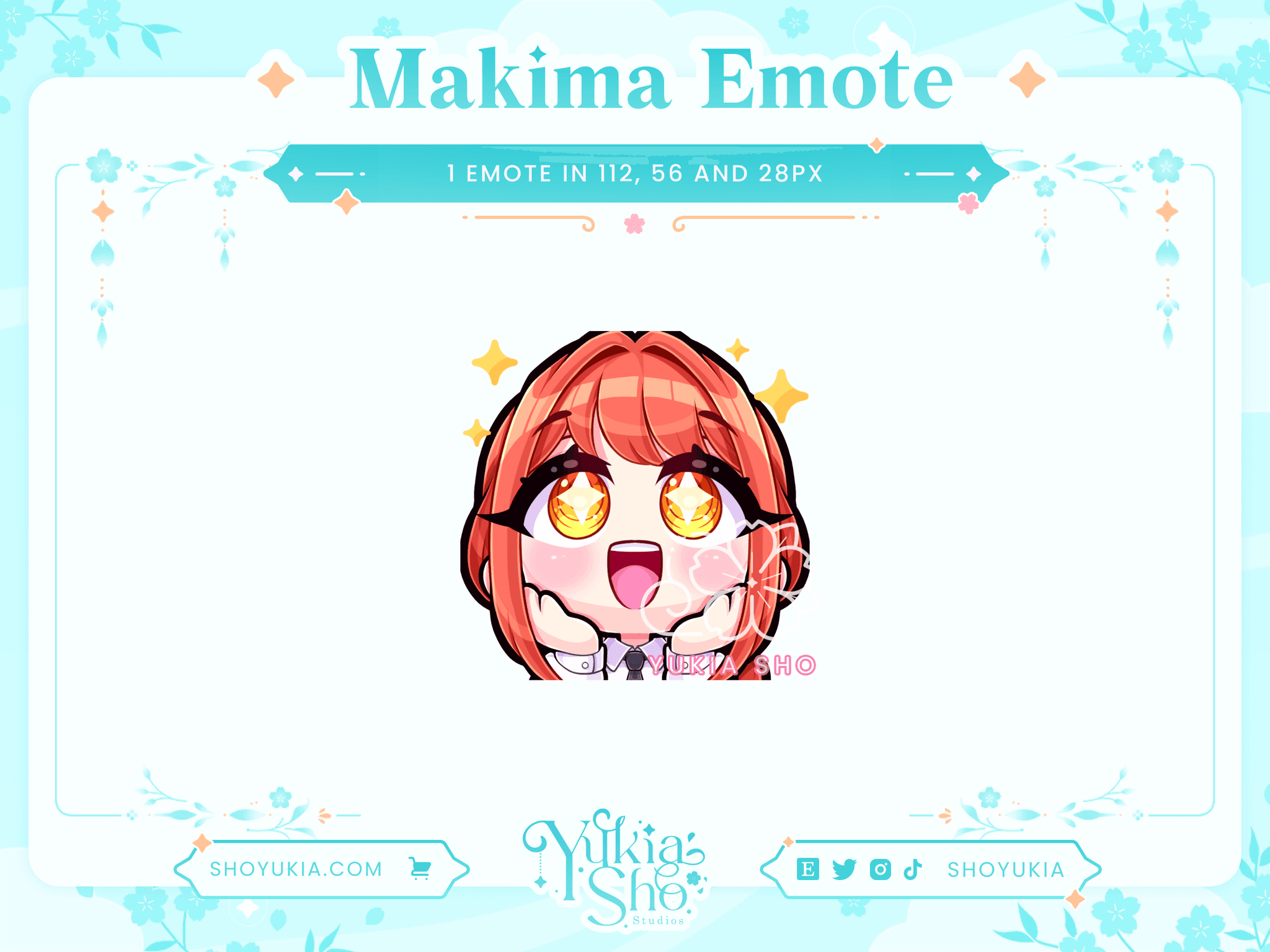 Genshin Impact Ayaka Emotes para Twitch/Discord – Yukia Sho Studios Ltd.