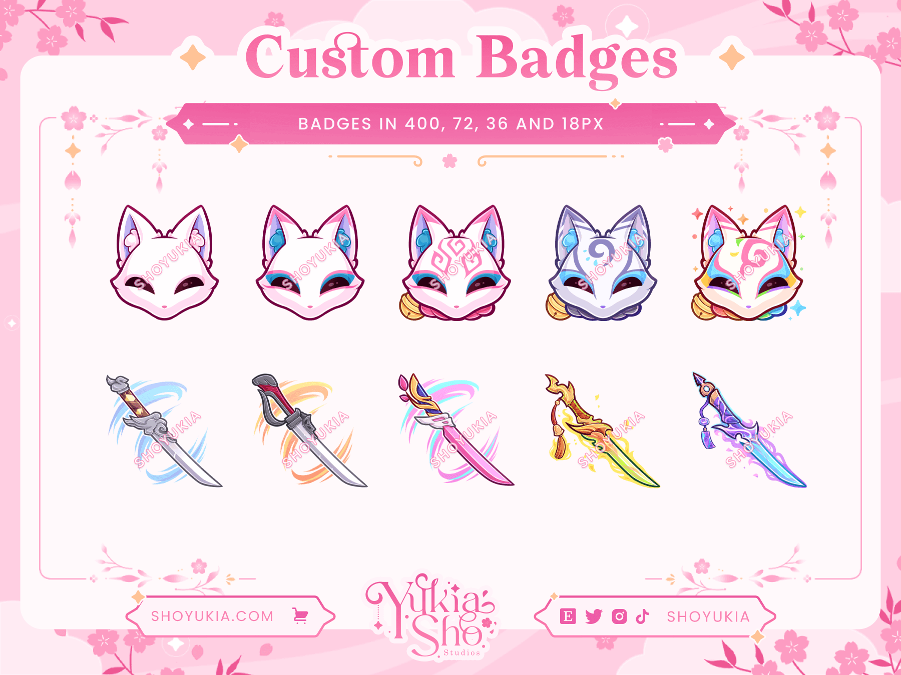 Custom Badge Commission – Yukia Sho Studios Ltd.