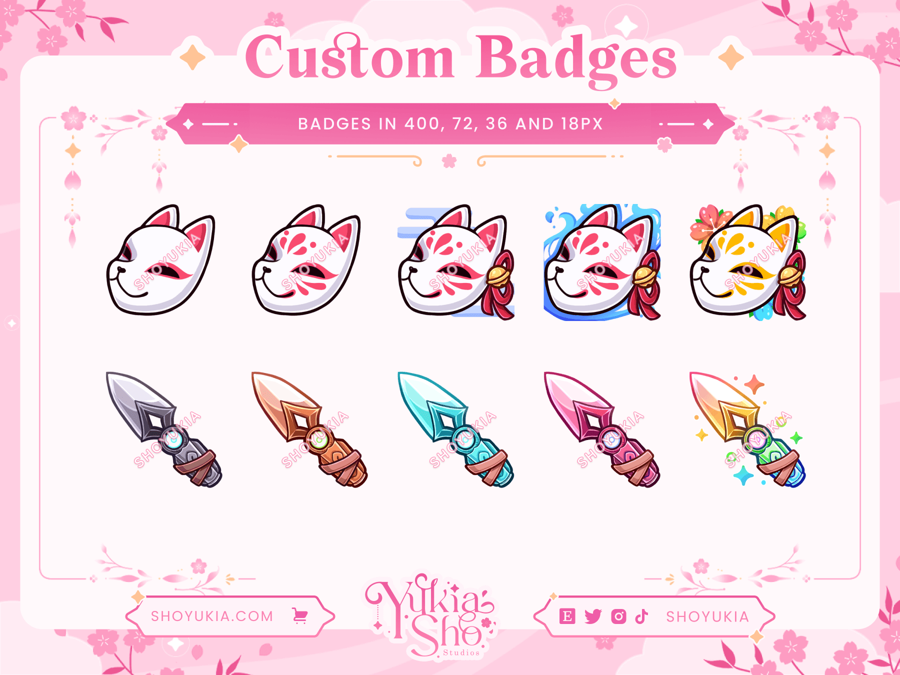 Custom Badge Commission – Yukia Sho Studios Ltd.
