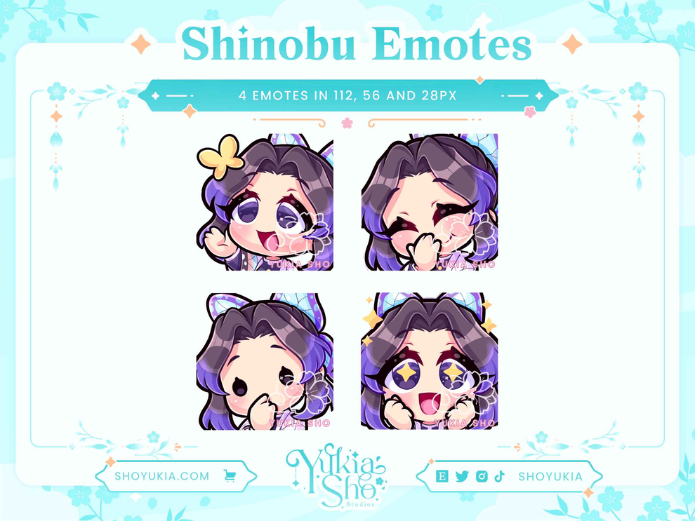 DS Shinobu Twitch Emotes – Yukia Sho Studios Ltd.