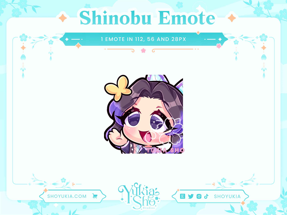 DS Shinobu Twitch Emotes – Yukia Sho Studios Ltd.