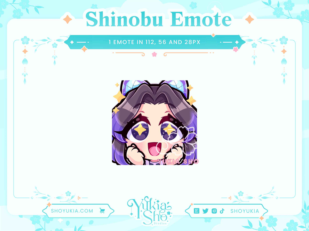 DS Shinobu Twitch Emotes – Yukia Sho Studios Ltd.