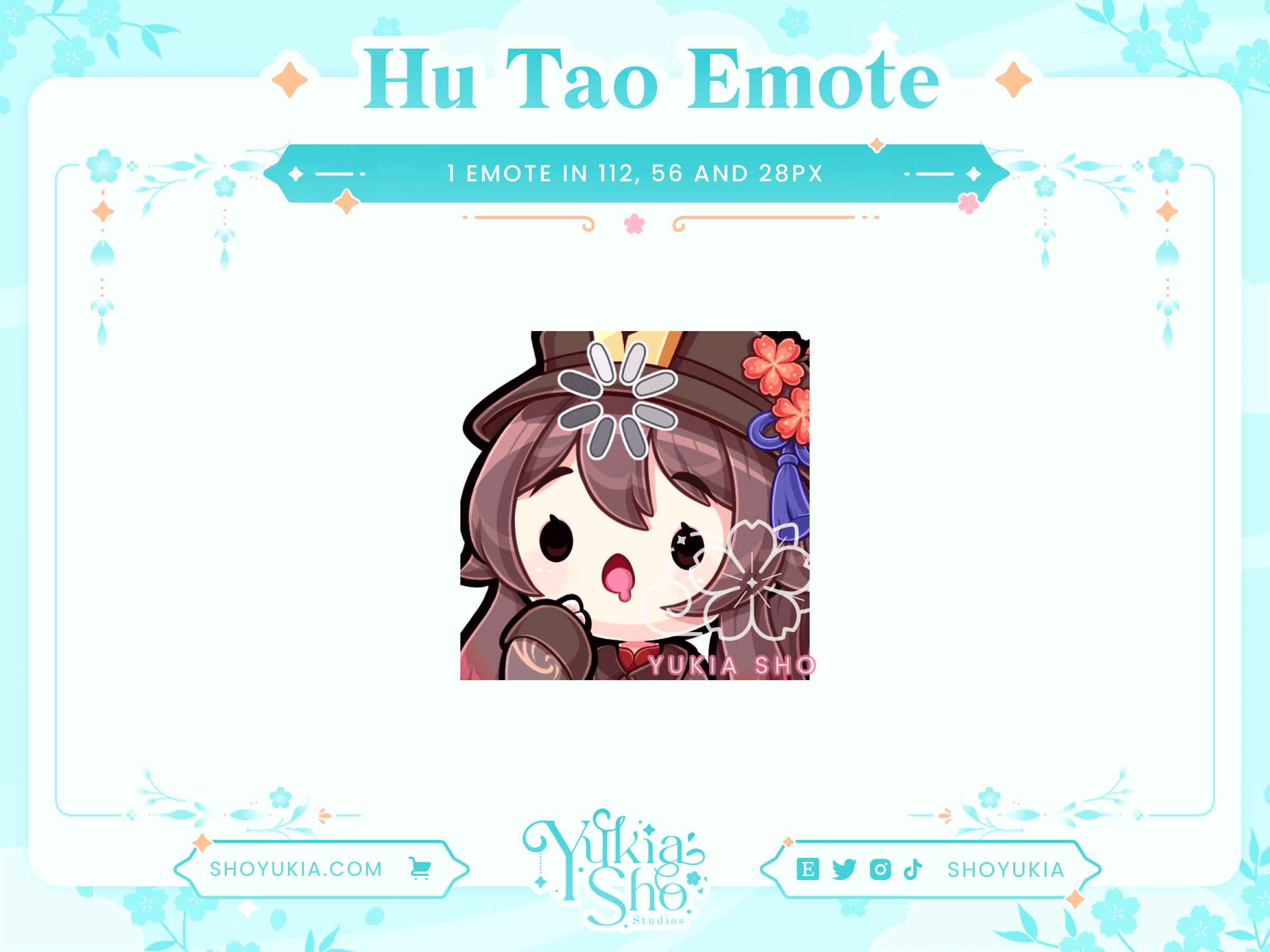 Genshin Impact Hu Tao Emotes – Yukia Sho Studios Ltd.