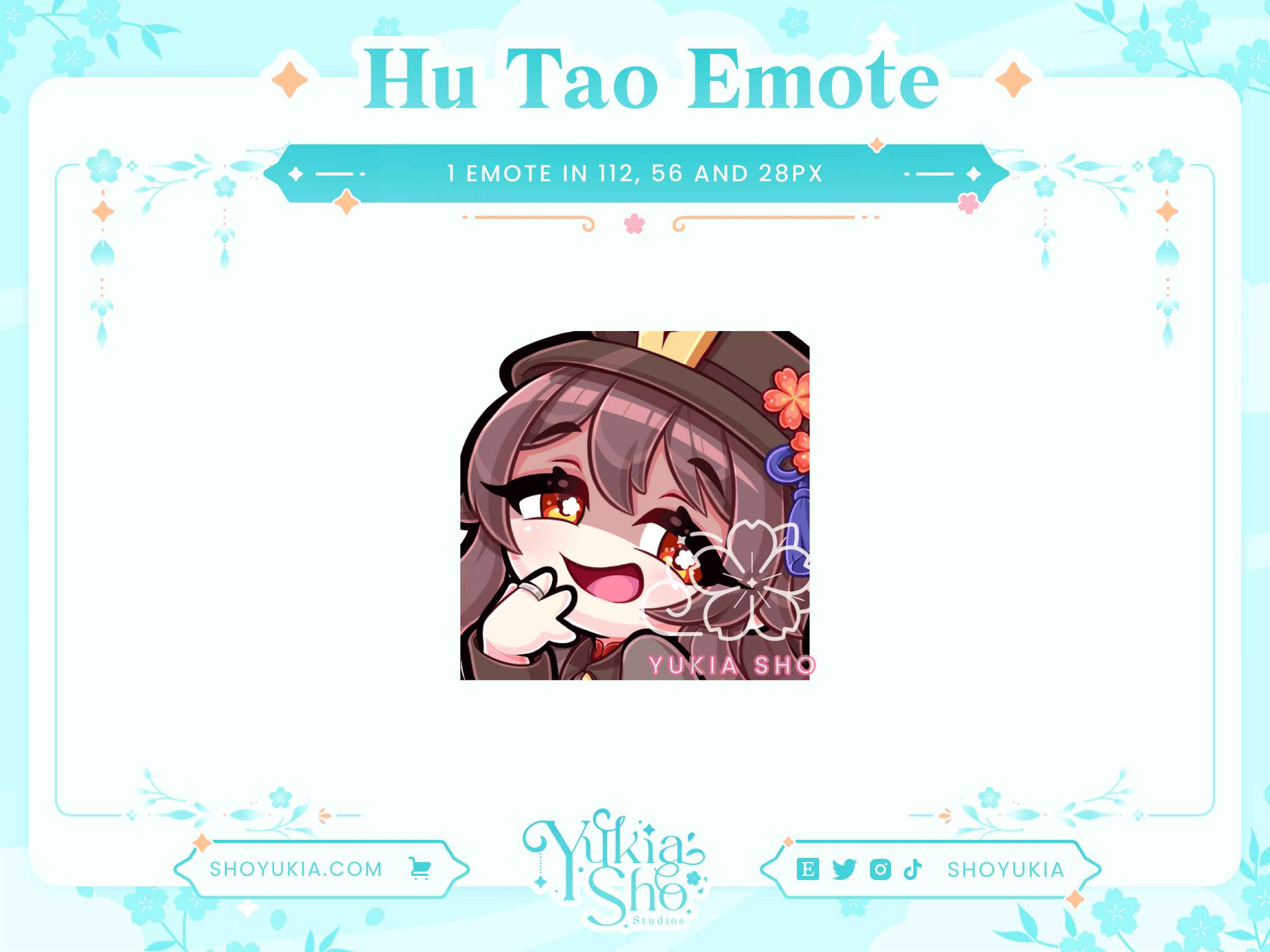 Genshin Impact Hu Tao Emotes – Yukia Sho Studios Ltd.