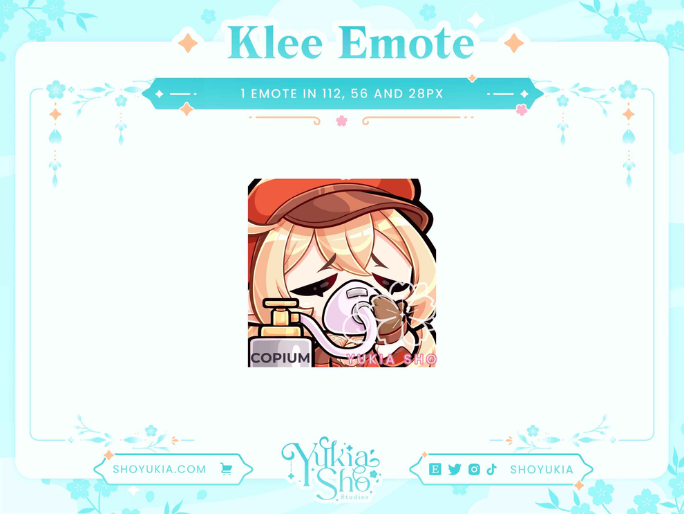 Genshin Impact Klee Twitch Emotes – Yukia Sho Studios Ltd.