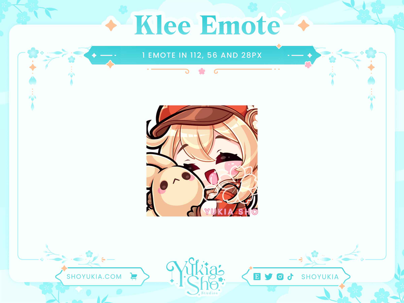 Genshin Impact Klee Twitch Emotes – Yukia Sho Studios Ltd.