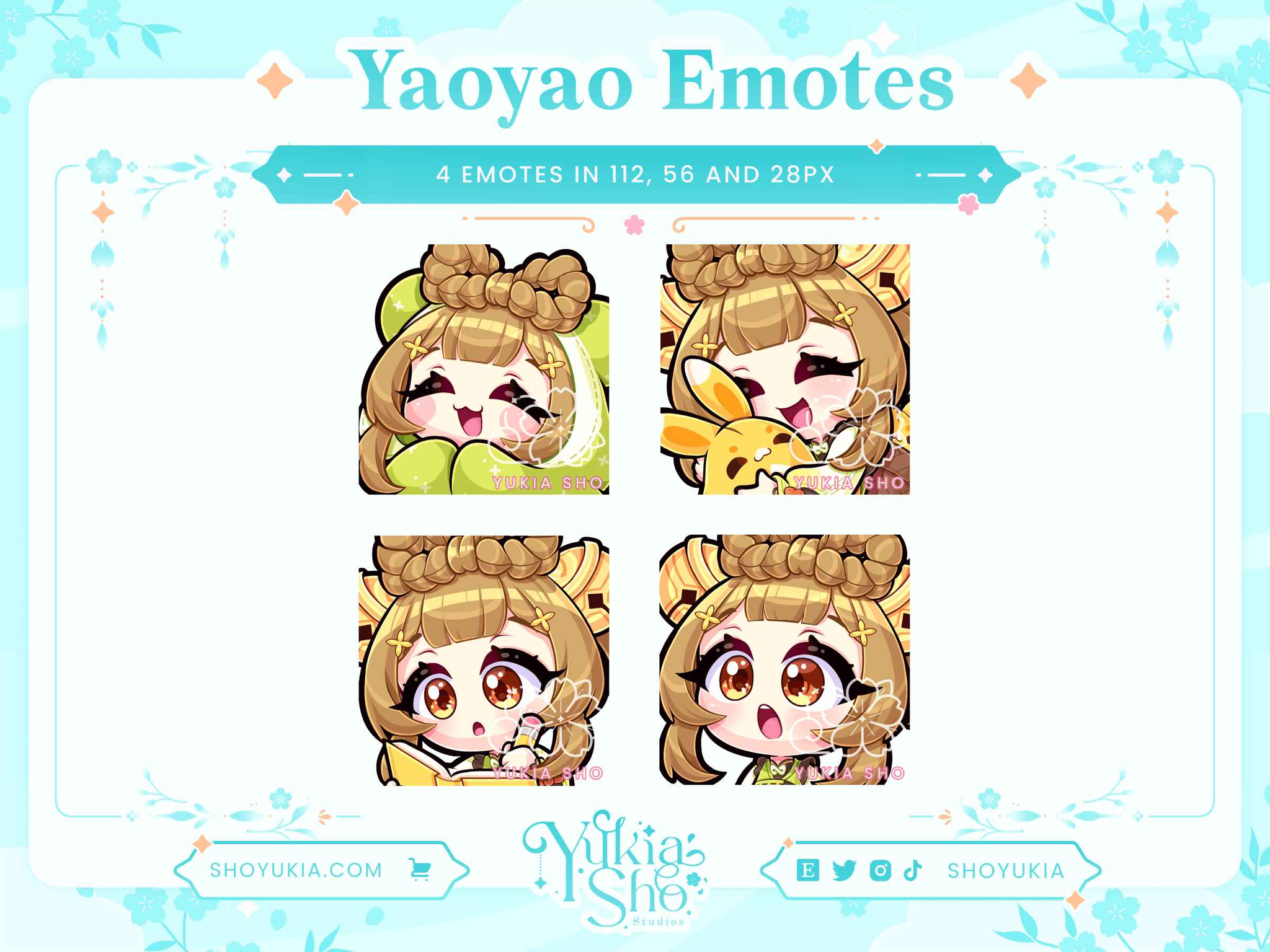 Genshin Impact Yaoyao Emotes – Yukia Sho Studios Ltd.