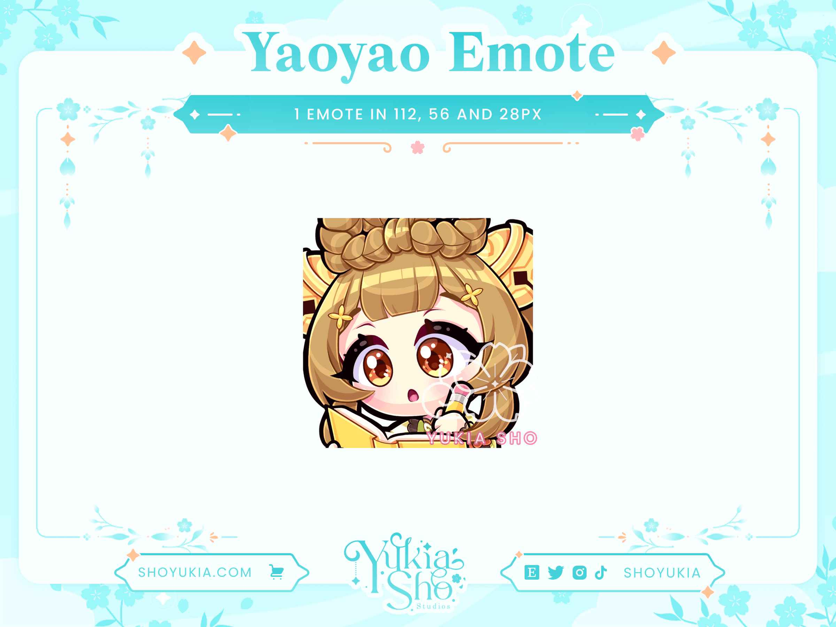 Genshin Impact Yaoyao Twitch Emotes – Yukia Sho Studios Ltd.