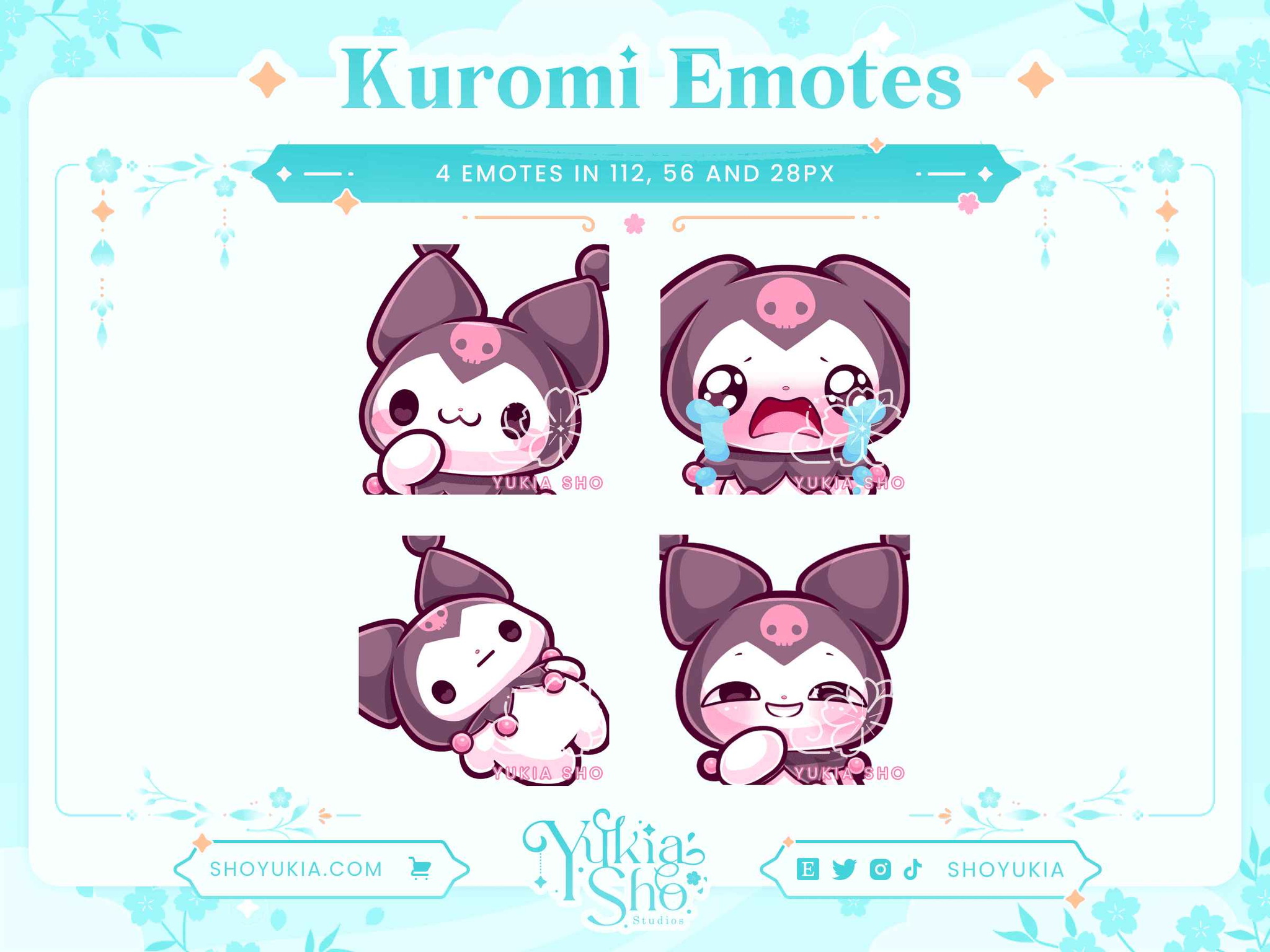 Kawaii Kuro Emotes – Yukia Sho Studios Ltd.