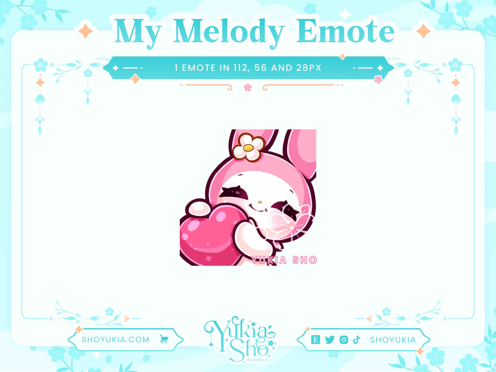 Kawaii Melo Emotes – Yukia Sho Studios Ltd.