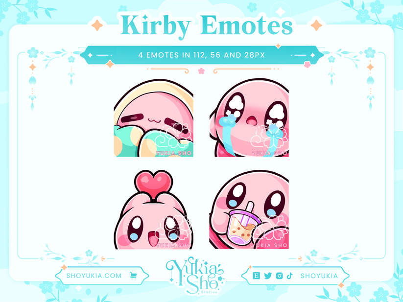 Kirby Emotes – Yukia Sho Studios Ltd.
