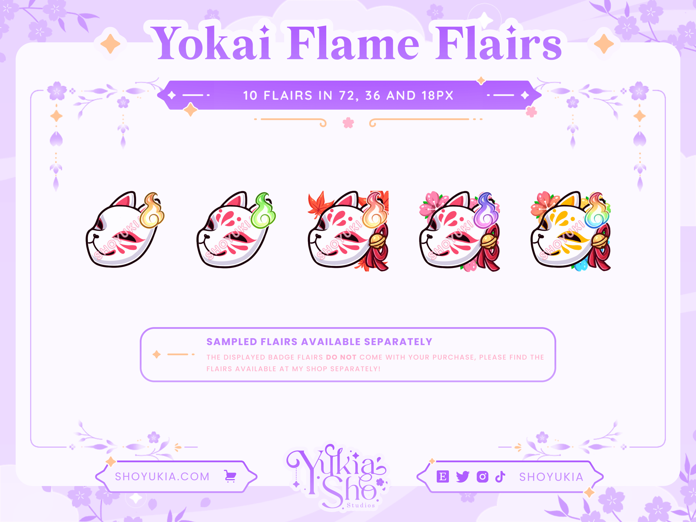 Kitsune Mask Sub Badges – Yukia Sho Studios Ltd.