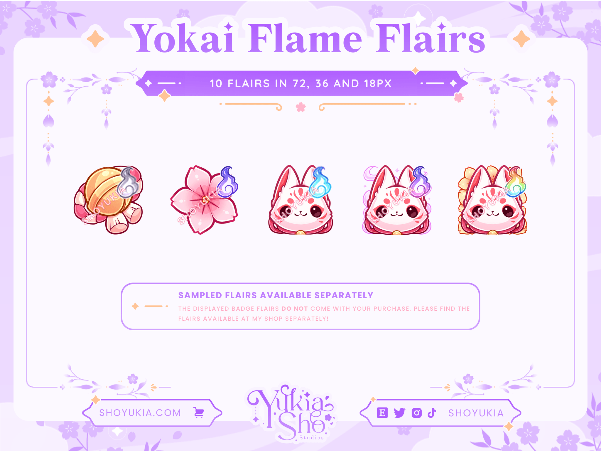Kitsune Shrine Sub Badges – Yukia Sho Studios Ltd.