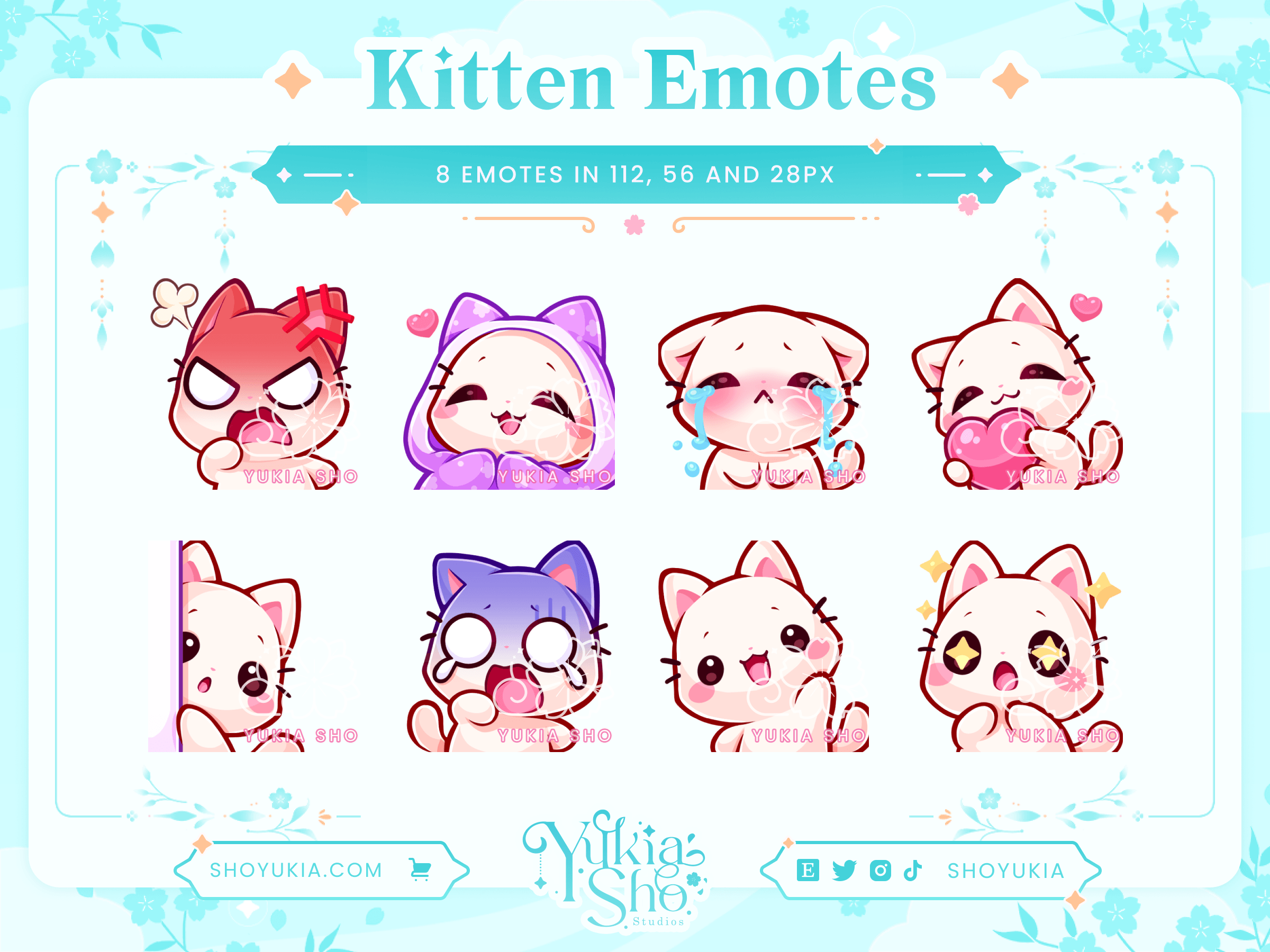 Kitten Emotes – Yukia Sho Studios Ltd.