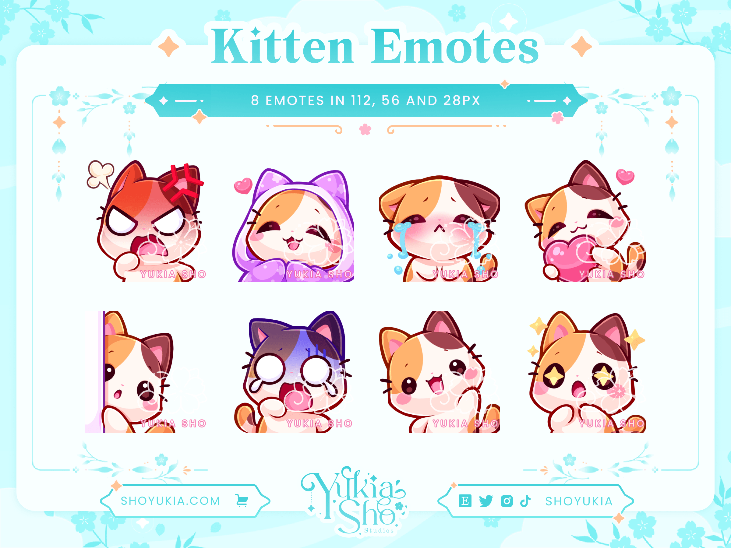 Kitten Emotes – Yukia Sho Studios Ltd.