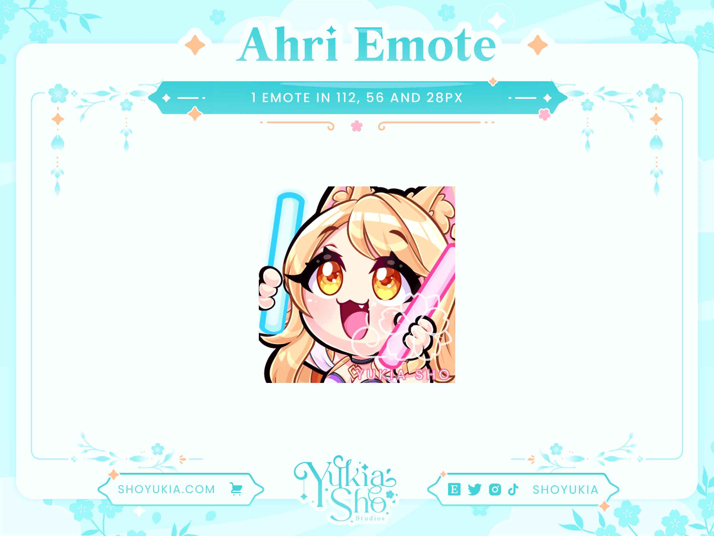 League of Legends Ahri Emotes – Yukia Sho Studios Ltd.