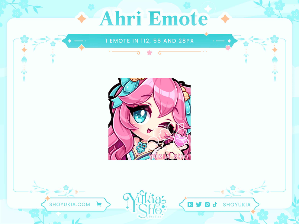 League of Legends Ahri Twitch Emotes – Yukia Sho Studios Ltd.
