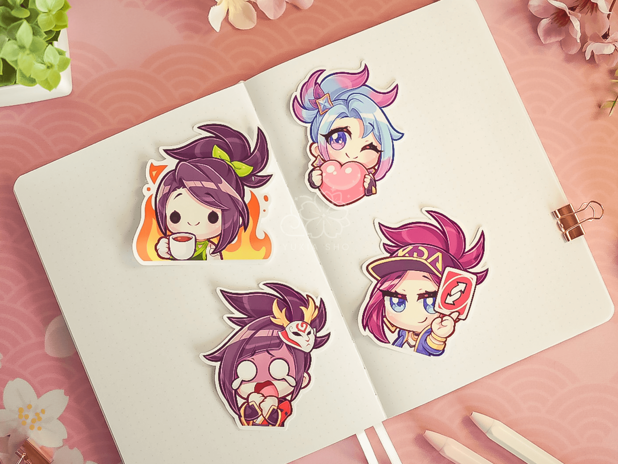 League of Legends Akali 3" Vinyl Stickers – Yukia Sho Studios Ltd.
