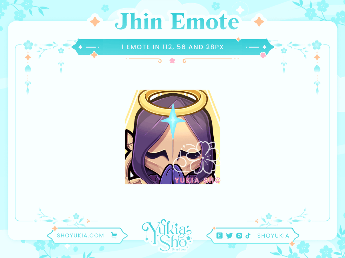 League of Legends Jhin Twitch Emotes – Yukia Sho Studios Ltd.