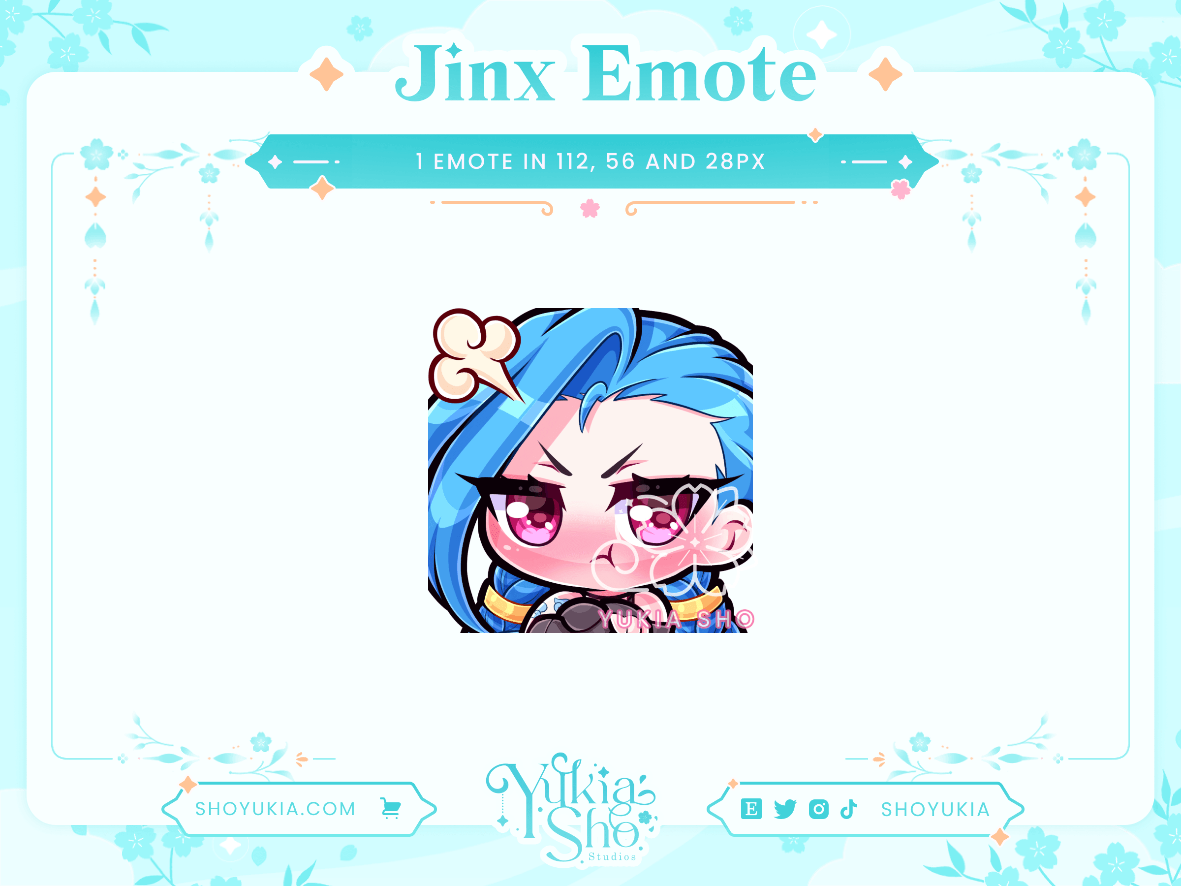 League of Legends Jinx Emotes – Yukia Sho Studios Ltd.