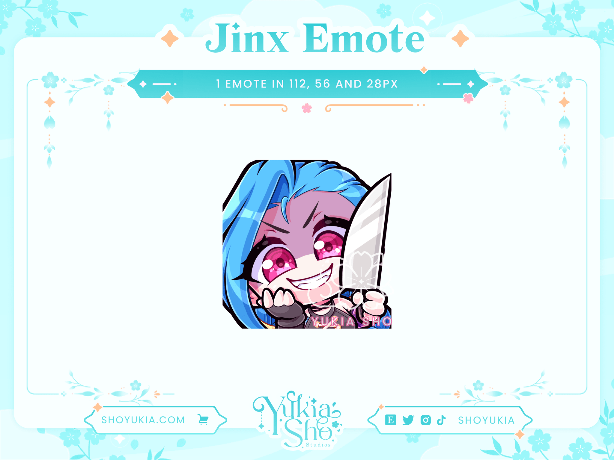 League of Legends Jinx Emotes – Yukia Sho Studios Ltd.